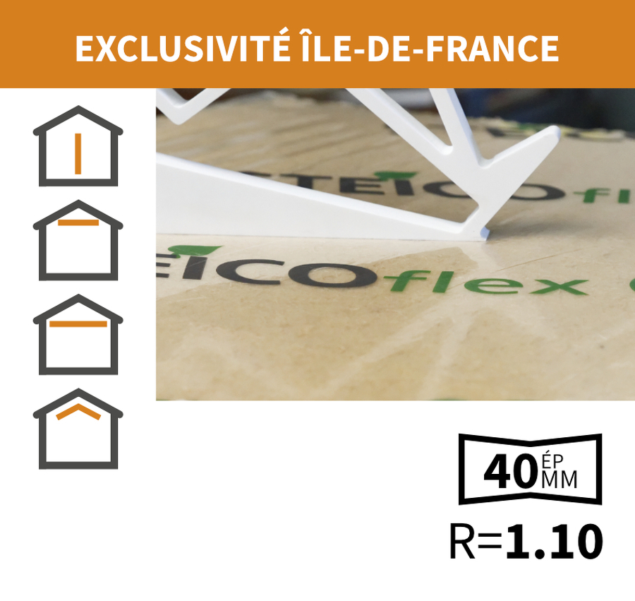 ISOLANT FLEXIBLE EN FIBRES DE BOIS STEICO FLEX F036 40MM