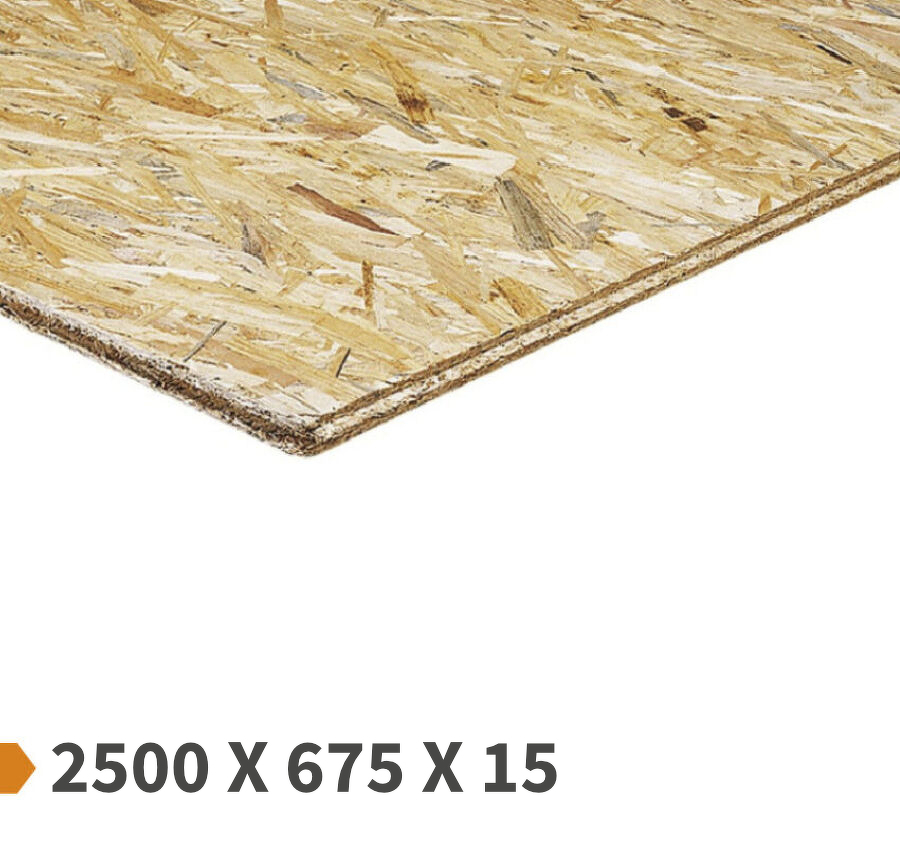 DALLE OSB3 2500 X 675 X 15 MM